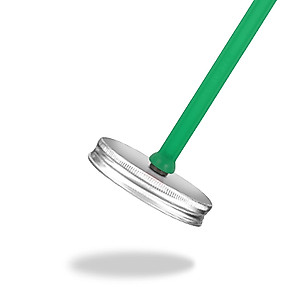 4 Pieces Canning Supplies-2 Pieces Magnetic Lid Lifter Canning Lid Lifter Kit,Magnetic Jar Lid Lifter Supplies (7 Inch), 2 Pieces Canning Bubble Popper Bubble Remover Canning Tools (Green)