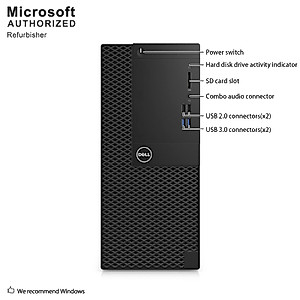 Dell OptiPlex 3050 Tower High Performance Desktop Computer, Intel Quad Core i7-6700 up to 4.0GHz, 16G DDR4, 1T, WiFi, BT, 4K Support, DP, HDMI, Win 10 Pro 64 English/Spanish/French (Renewed)
