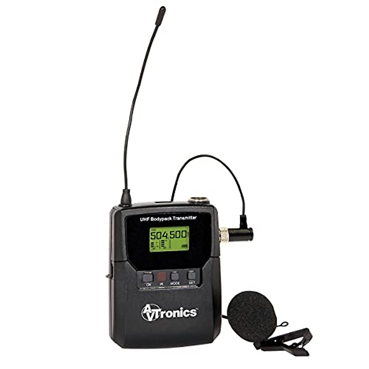 AVTronics Professional Wireless Microphone System, 200 Channel UHF 3 Handheld and 1 Belt Pack and Lavalier, Mic System for Speech, Singing, Events, Church, Karaoke, DJ, Party, and classrooms. Black