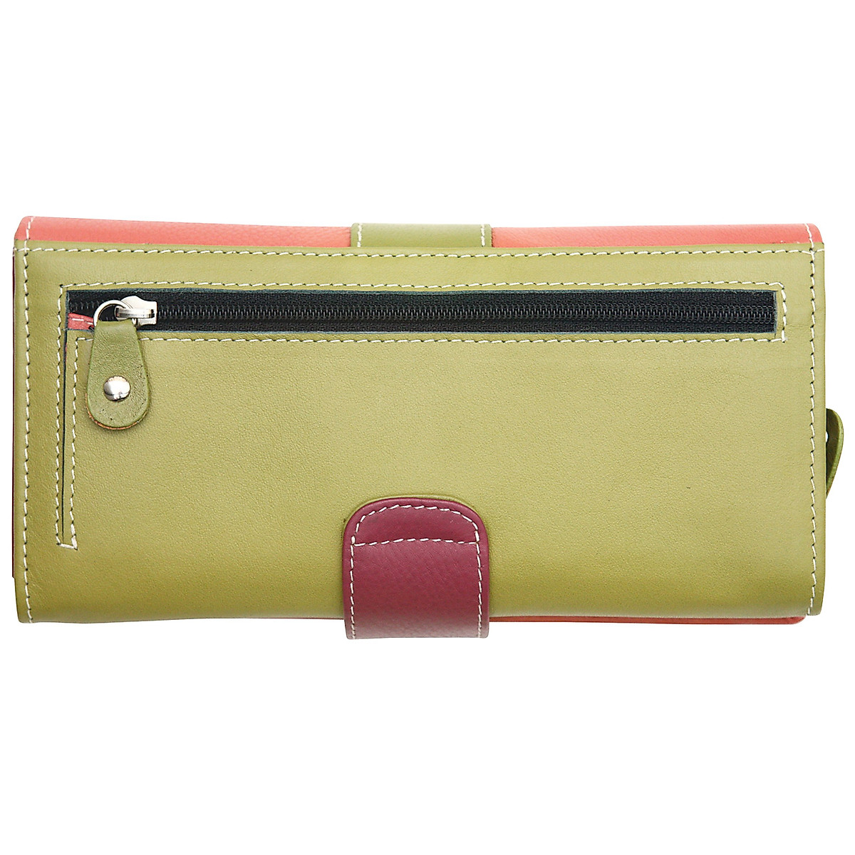 Felda Genuine Leather Ladies Purse Wallet - Large With 25 Card Slots