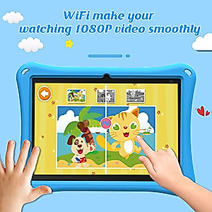 Kids Tablet, 10 inch Tablet for Kids 32GB ROM+512GB Expand Android Tablets, Parental Control Toddler Tablet, 6000mAh Battery, 2GB RAM, Dual 2+8MP Camera, BT, Wifi Kids Tablet with Kid-Proof Case