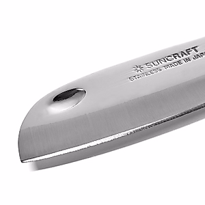 Seki Japan Folding Fruit Knife, Small Peeling Knife, 3.3-inch stainless steel blade with green plactic handle, for kitchen and outdoor