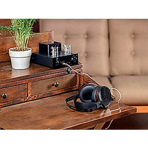 Monolith M1060 Over Ear Planar Magnetic Headphones - Black/Wood With 106mm Driver, Open Back Design, Comfort Ear Pads For Studio/Professional