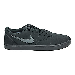NIKE SB Check Solarsoft Canvas, Black/Anthracite, 10 Women/8.5 Men