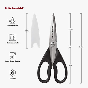 KitchenAid All Purpose Shears with Protective Sheath, One Size, Black