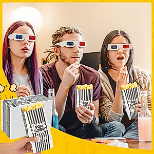 DECYOOL Popcorn Bags，350 Pack Popcorn Bags Individual Servings Popcorn Machine Accessories for Popcorn Bars, Movie Nights, Concessions