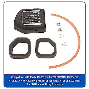 308649003 5687301 Air Filter & Cover & Oil Tube for Ryobi RY251PH RY252CS RY253SS RY254BC