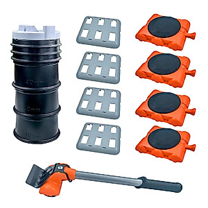 Simfelice Furniture Movers Heavy Duty Gooloo Furniture Movers with Wheels Furniture Lifter for Heavy Furniture Lift Mover Tool 4 Appliance Roller Sliders Furniture Moving Glides Supports 660 lbs