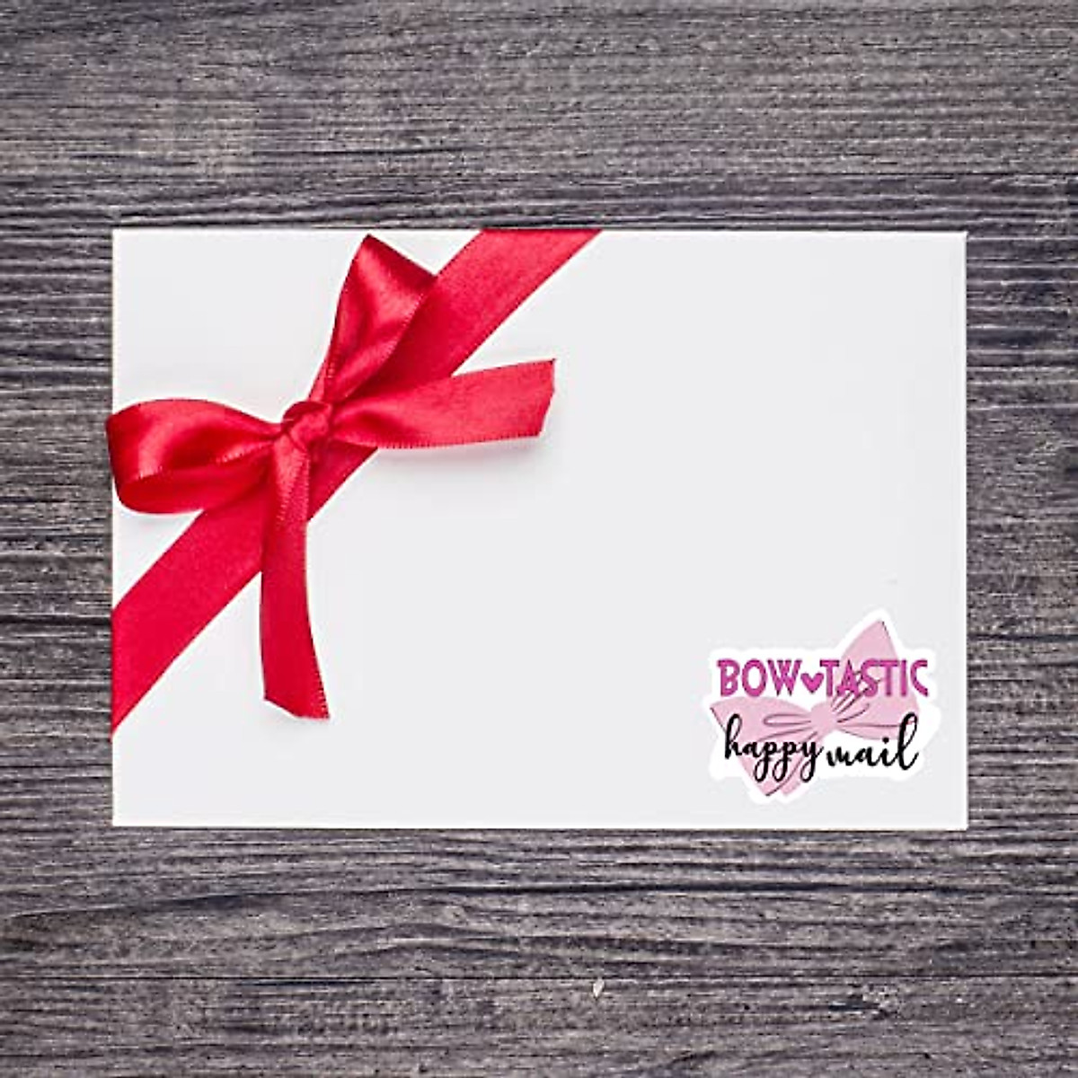 Bow Tastic Happy Mail Stickers,Thank You Stickers,Handmade Stickers,Small Shop Stickers,Envelopes Stickers for Small Business, Online Retailers,Handmade Goods,500 Labels Per Roll