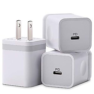USB C Wall Charger Block 20W, ARCCRA 3-Pack USB-C PD Power Delivery Fast Type C Charging Block Brick Box Plug Adapter for iPhone 14 Pro Max 14 Plus 14 13 12 Pro Max Mini 11 XS XR X 8, iPad, AirPods