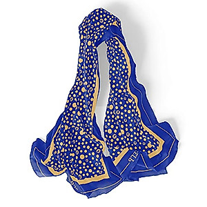 Bad Bananas BBGreek Sigma Gamma Rho Official Vendor - Crepe Shawl Scarf - Dots on Dots - SGRho - Sorority Paraphernalia