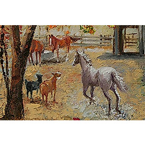 SOLD The Old Place, Rural Countryside America Barn By Internationally Renown Artist Yary Dluhos