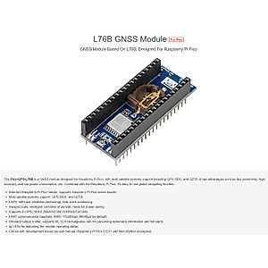 Bicool L76B GNSS Module for Raspberry Pi Pico, Support Multi Satellite Systems GPS, BDS, and QZSS