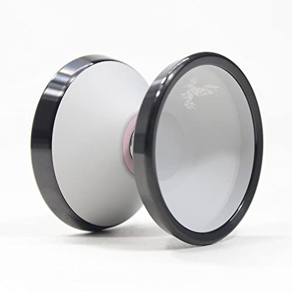 yoyofriends Peregrine Yo-Yo - Aluminum with Stainless Steel Rings - Bi-Metal YoYo (Moonrock with Black Ring)