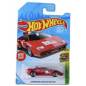 Hot Wheels Lamborghini Countach Pace Car, Exotics 9/10 - red