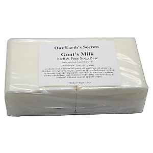Our Earth's Secrets Goats Milk - 2 Lbs Melt and Pour Soap Base