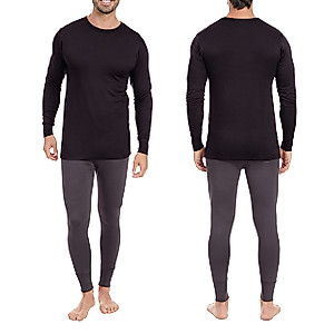 PROJECT BETTER PLACE Mens Long Sleeve Thermal Shirts | Base Layer Shirts Cold Weather -Multi Pack
