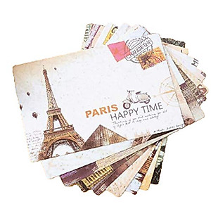 Halloluck 90 Pcs Vintage Retro Old Travel Postcards for Worth Collecting, Collectable Vintage Postcards, 9 Different Designs
