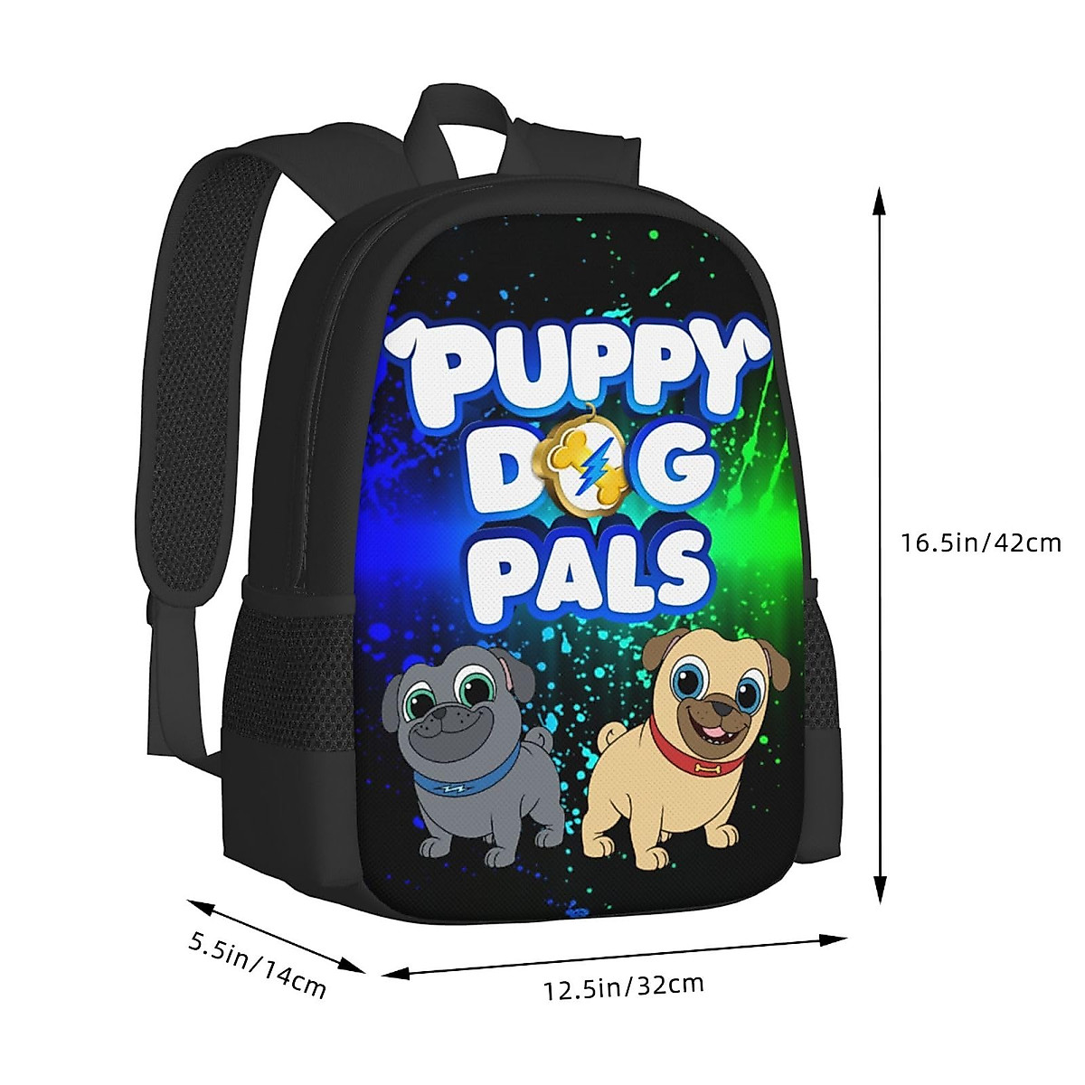 YZLONG Dog Lovely Pals 3d Printing Cartoon Backpack Casual Backpack Traveling Backpack With Adjustable Straps Blue