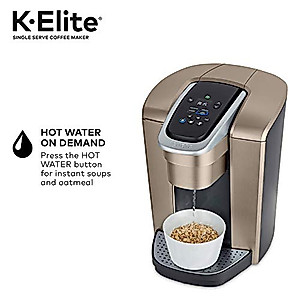 Keurig K-Elite Single Serve K-Cup Pod Coffee Maker, Brushed Gold