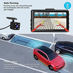 Dash Cam Front and Rear, SPADE Dual Dash Camera 1080P with 32G SD Card, Waterproof Backup Camera, DVR Car Dashboard Camera 1296P with Night Vision WDR G-Sensor Parking Monitor Loop Recording[Up-Grade]