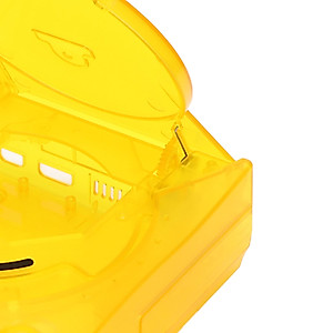 Translucent Plastic Case, Shock Absorbing Plastic Housing Shell Yellow for SEGA Dreamcast DC