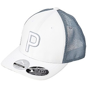 Puma Golf 2020 Men's Trucker P Hat (Men's, Bright White,One Size)