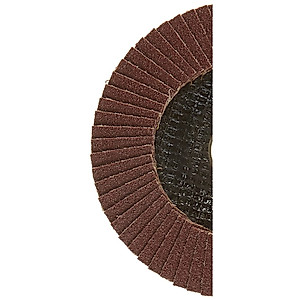 Bosch 2608603653 Angulated K60 Flap Disc for Metal, 0 V, Black/Red, 115 mm