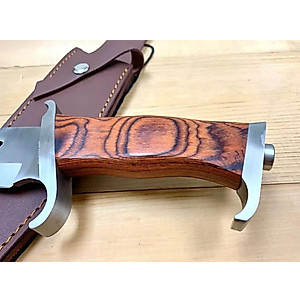UNIQUE BLADES ! Custom Handmade knife 17'inches Rambo Knife Hunting Survival Bowie Knife ! Full Tang Knife With Leather Sheath