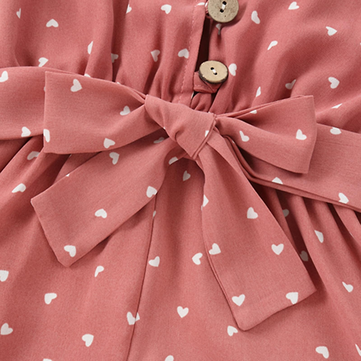 Tepuce 2T Girls Clothes Summer Baby Strap Sleeveless One Piece Halter Romper Casual Jumpsuit, Pink Heart 2-3T/100cm