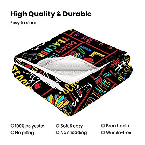 COTIMO Teacher Gifts for Women Men Blanket Gift for Teacher Blanket Throws for Teacher's Day Birthday Christmas Thanksgiving 50" x60''