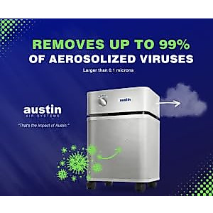 Austin Air Healthmate Plus - Powerful Air Purifier with HEPA Medical-Grade Filtration System, Eliminate Harmful Airborne Contaminants, (Sandstone)