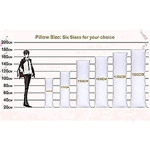 Looxx Maou Gakuin No Futekigousha：Misha Necron 21110 Anime Pillow Cover/Body Pillowcase, Double-Sided Pattern Peach Skin/2wt Throw Pillow Case, Anime Fans' Favorite Cushion Cover