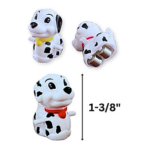 Haktoys Replacement or Additional Parts, Dalmatian Dog Figurines – for The Spotty Dog Slide Toy Race Track Set (Pack of 3)