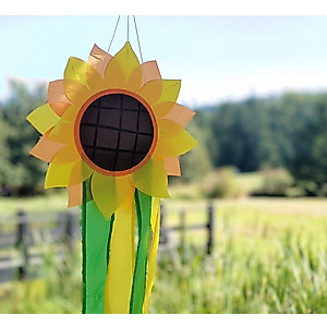 Madrona Brands Sunflower Windsock | Durable Outdoor Hanging Decoration | Yard, Garden, Patio, Home and More | 42-Inch