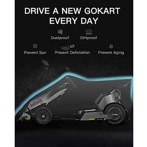 stio GoKart Cover Dustproof and Sun Protection Case Compatible with Ninebot by Segway GoKart Pro Go Kart Kit, Dirtproof, Scratch Resistant, Breathable, Lightweight Full Gokart Covers with Elastic Hem