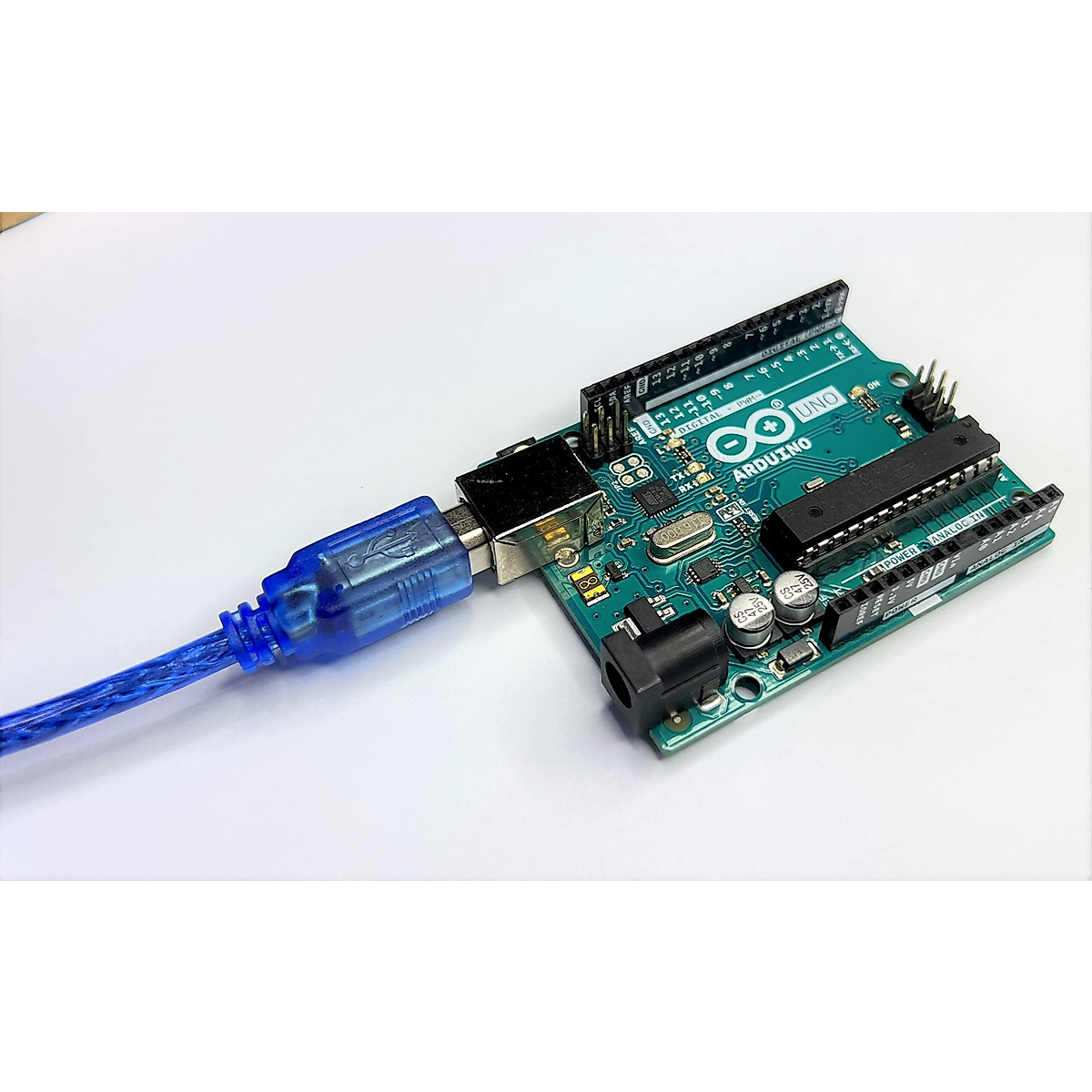 DIYables USB Cable for Arduino Uno Mega, USB 2.0 Cable Type A/B, 2 Pieces