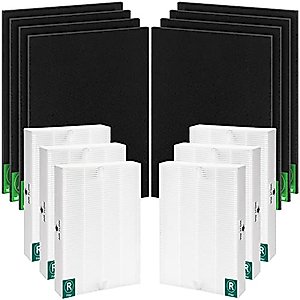 MIFLUS HPA300 HEPA R Filters and Activated Carbon Pre-Filters（6R+8A）Compatible for Honey-well Air Puri fier