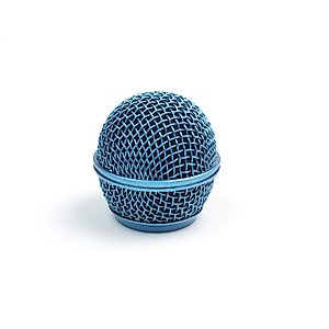 Replacement Mesh Microphone Grille For Shure SM58 565SD LC SV100,Blue