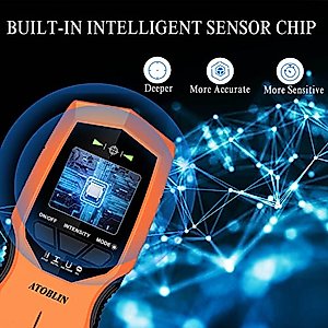 ATOBLIN Stud Finder Wall Scanner, 7 in 1 upgraded Electronic Stud Sensor with Magnetic Bubble Level, Digital LCD Display, Beam Finders Wall Detector for Wood AC Wire Metal Studs Joist Pipe