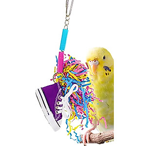 Bonka Bird Toys 1717 Shoo Shred Bird Toy Parrot Craft cage Cages Cockatiels Budgies parrotlets. Quality Product Hand Made in The USA.
