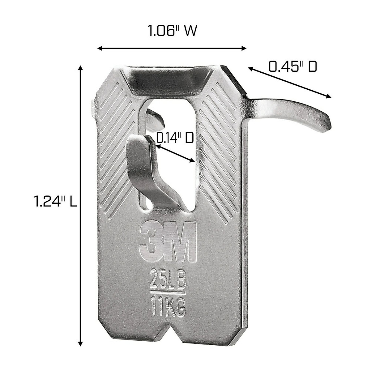 3M Claw Drywall Picture Hanger,Silver