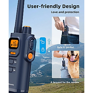 Bousnic Dog Shock Collar with Remote - [New Edition] 4000FT Dog Training Collar for Large Medium Small Dogs (8-120lbs) Rechargeable E Collar with Beep, Vibration, Safe Shock