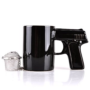 UCEC Ceramic Coffee Mug Distinctive Gun-Inspired, Perfect Gun Mug for Men, Unique Father's Day Idea Novelty Coffee Mug