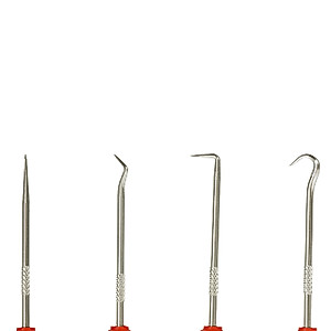ARES 10036 - Precision Hook, Pick, and Driver Set - 12-Piece Set Includes Angled, Straight, and Full Hooks and Picks – Flathead, Phillips, and Torx Drivers - Easily Remove Pieces and Drive Fasteners