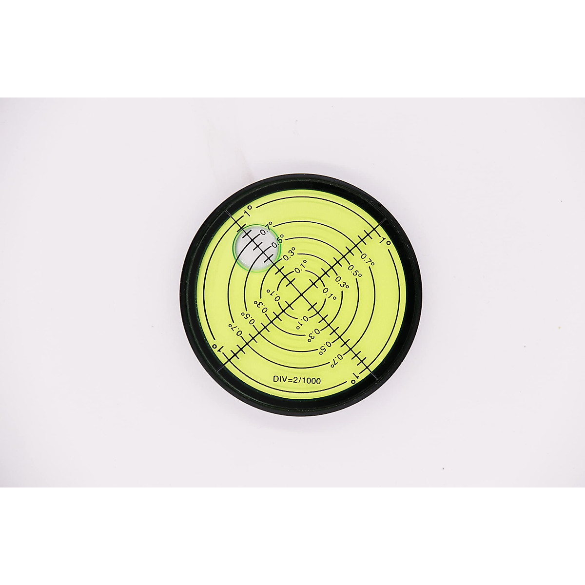 High Spxatrew High Precision Bubble Spirit Level With Magnetic, Diameter 2.36"60mm ，Thinckness12mm,Accuracy 15'/2 mm Circular Degree Marked Surface Level Inclinometers for Surveying (MUT-2-12)