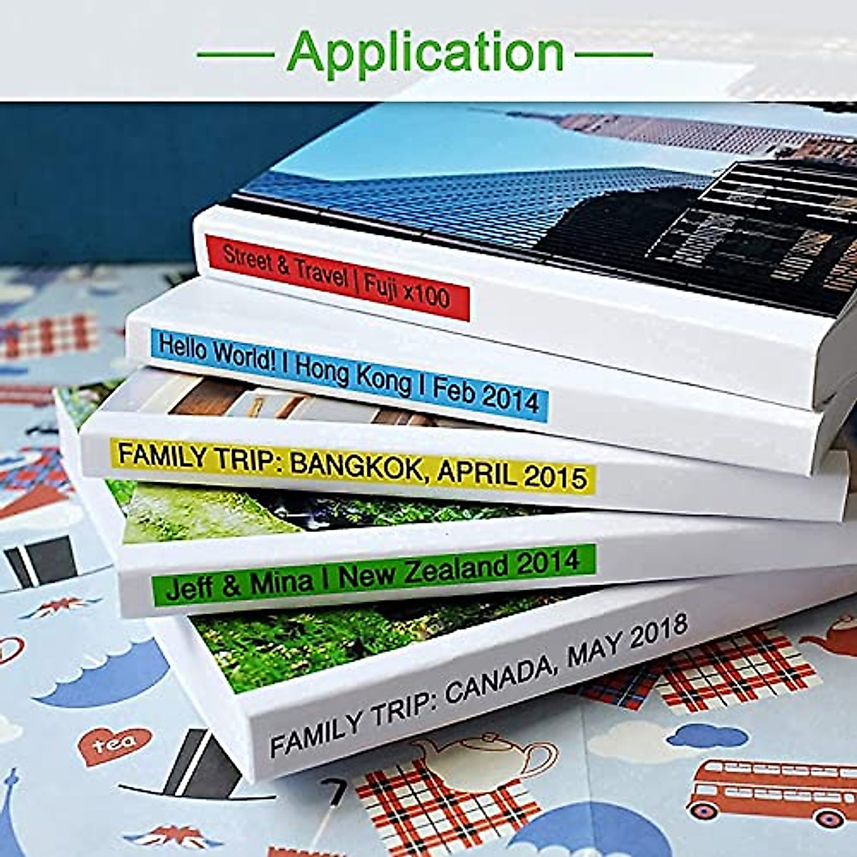 Compatible Label Tape Replacement for Brother Ptouch TZe Label Tape Multicolor Tape Bundle with Replace TZe-131 Clear Label Tapes, 12mm (Total 11-Pack)