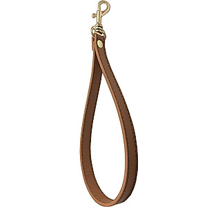 SaSarili Camel Wristlet 1/2" wide Replacement Clutch Handbag Purse Wrist Pouch Strap Brass Tone Hardware