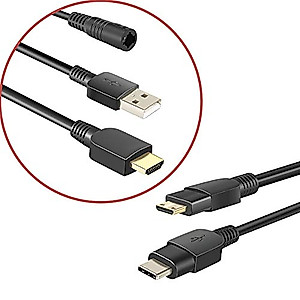 GAOMON 3 in 1 Cable for PD1161 PD1560 PD1561 Drawing Display Tablet- HDMI USB Power in 1 Cable