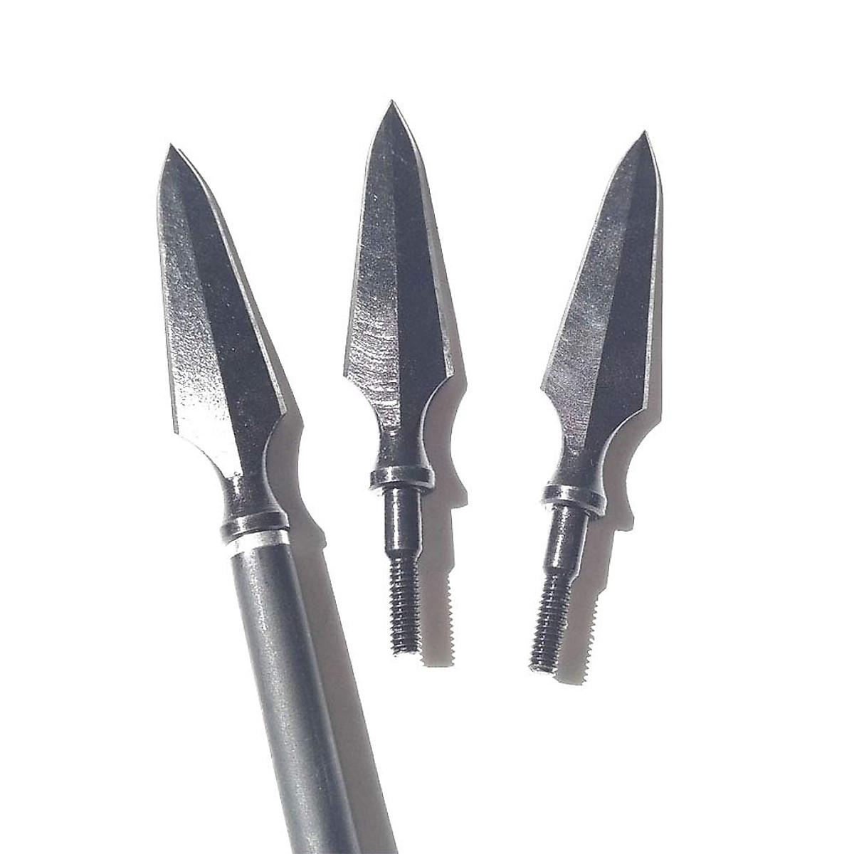 AMEYXGS 200 Grain Broadheads Traditional Hunting Arrowhead Archery Metal Arrow Tips Screw-in Arrow Heads with Box for Compound Bow Recurve